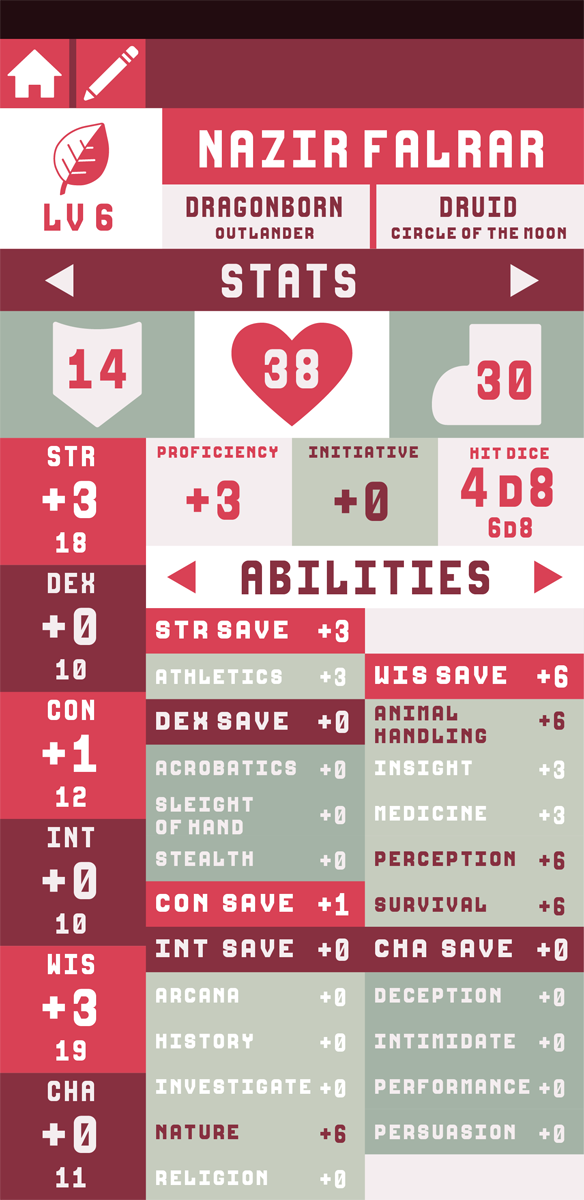 Character Builder App